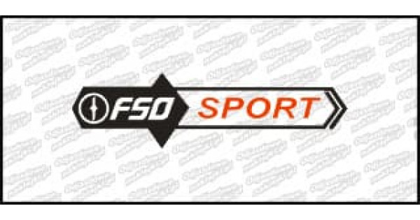 FSO SPORT biało czerwona 18cm