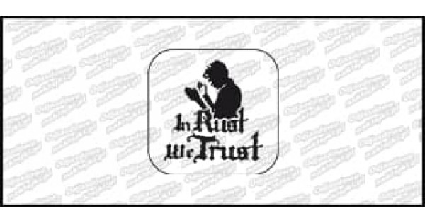In Rust We Trust 10cm biała