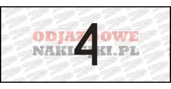 Cyfra 4 Odblaskowa