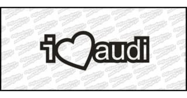 i love audi 15cm