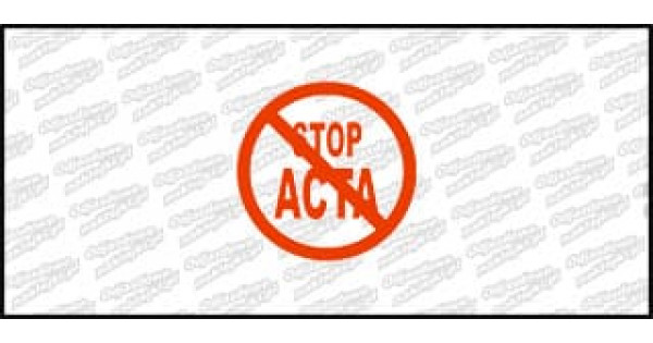 Stop ACTA 10cm czerwona